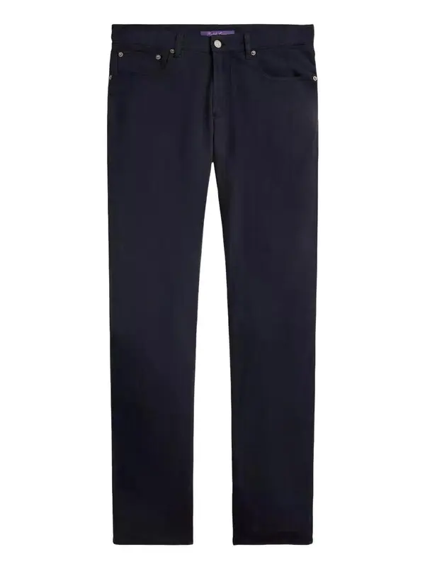 Ralph Lauren Purple Label Five-pocket Slim-fit Denim - Blue