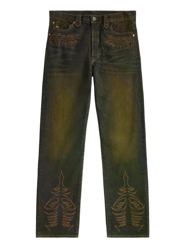 Ralph Lauren Embroidered Trousers - Blue