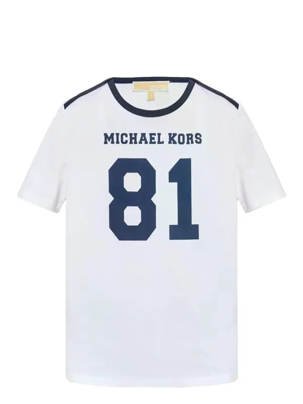 Michael Kors Number-graphic T-shirt - White