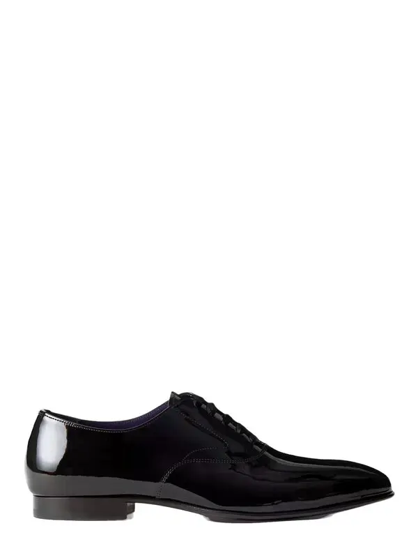Ralph Lauren Purple Label Paget Leather Derby Shoes - Black