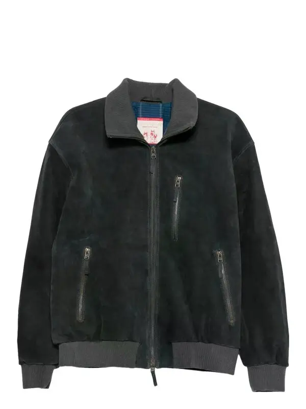 A KIND OF GUISE Suede Bomber Jacket - Black