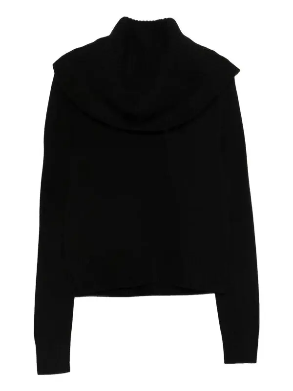TOTEME Funnel Sweater - Black