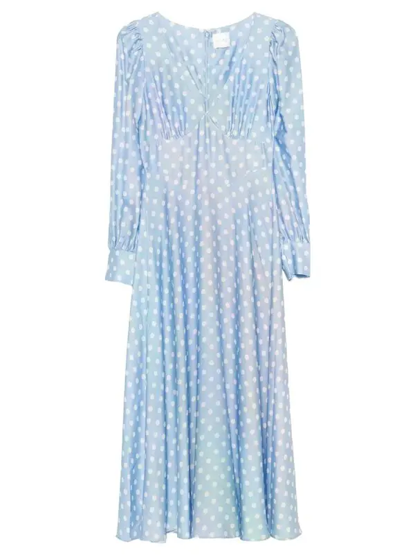 Posse Tillie Polka-dot Maxi Dress - Blue