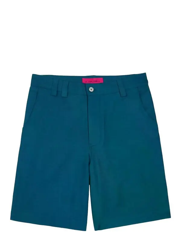 THE ELDER STATESMAN Button-up Shorts - Blue