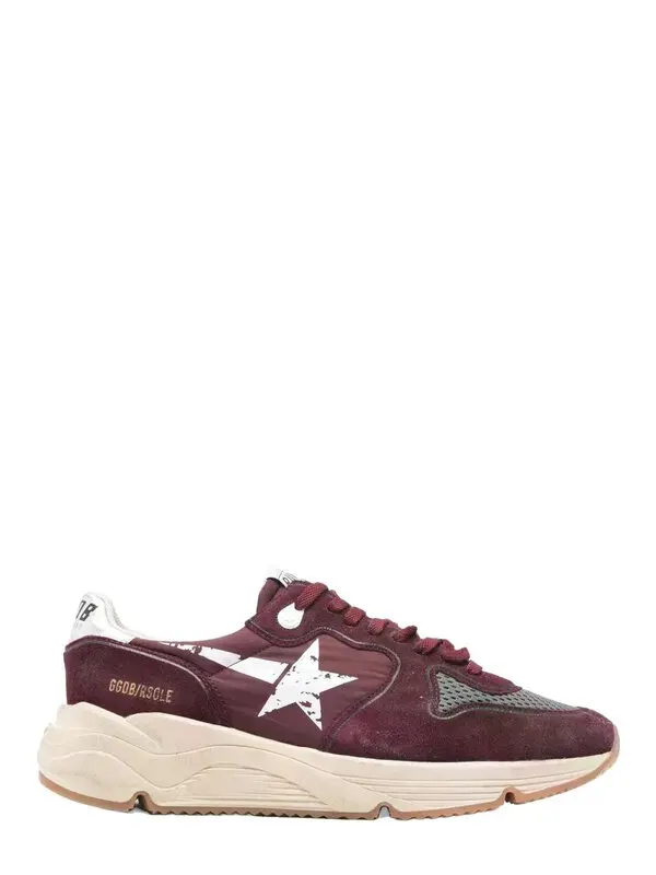 Golden Goose Printed-star Suede Sneakers - Red