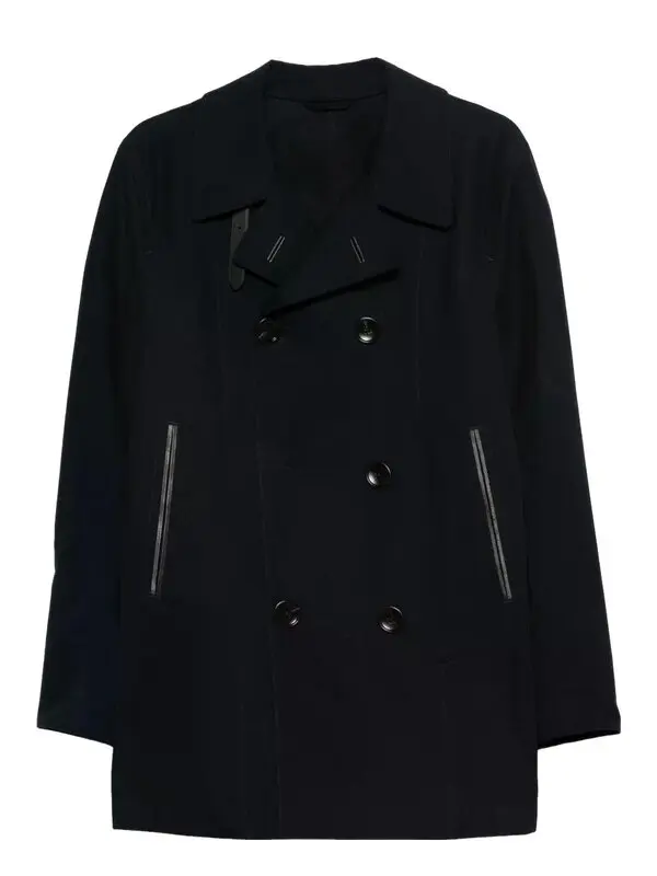 TOM FORD Double-breasted Trench Coat - Blue