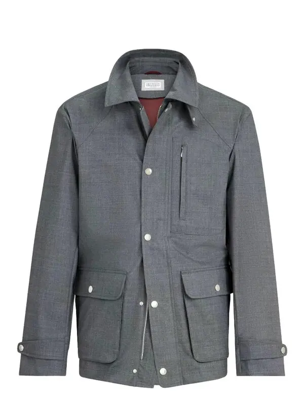 Brunello Cucinelli Wool Jacket - Grey