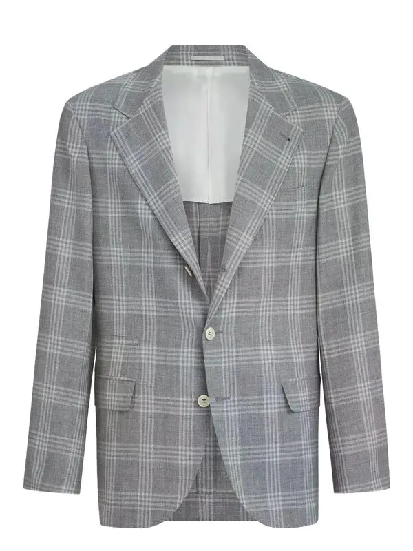 Brunello Cucinelli Notched-lapel Blazer - Grey