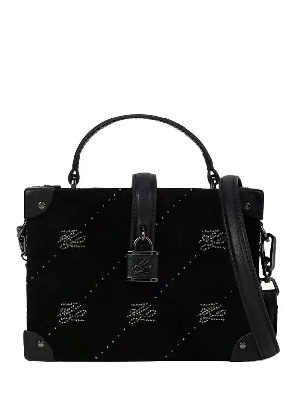 Karl Lagerfeld Padlock-detail Trunk Bag - Black
