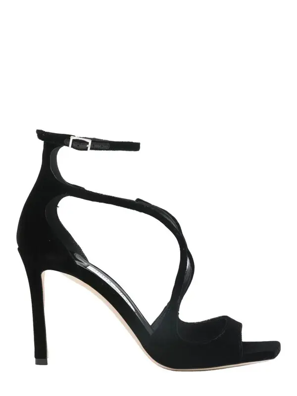 JIMMY CHOO Azia Heeled Sandals - Black