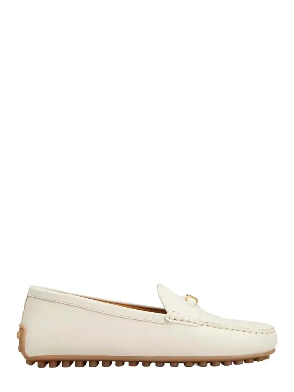 TOD'S Leather Loafers - Neutrals