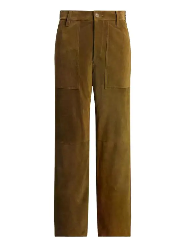 Polo Ralph Lauren Suede Trousers - Brown