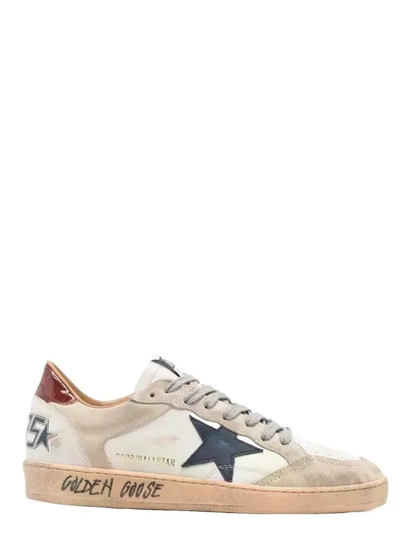 Golden Goose Ballstar Double Quarter Sneakers - White
