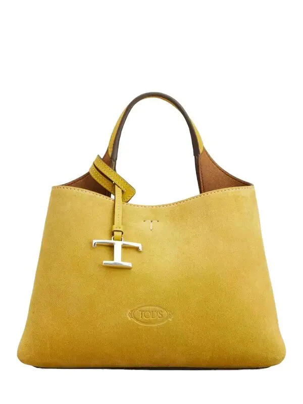 TOD'S T Pendant Tote Bag - Yellow
