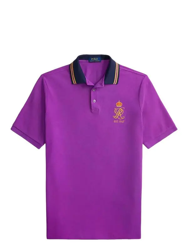 Polo Ralph Lauren Embroidered Polo Shirt - Purple