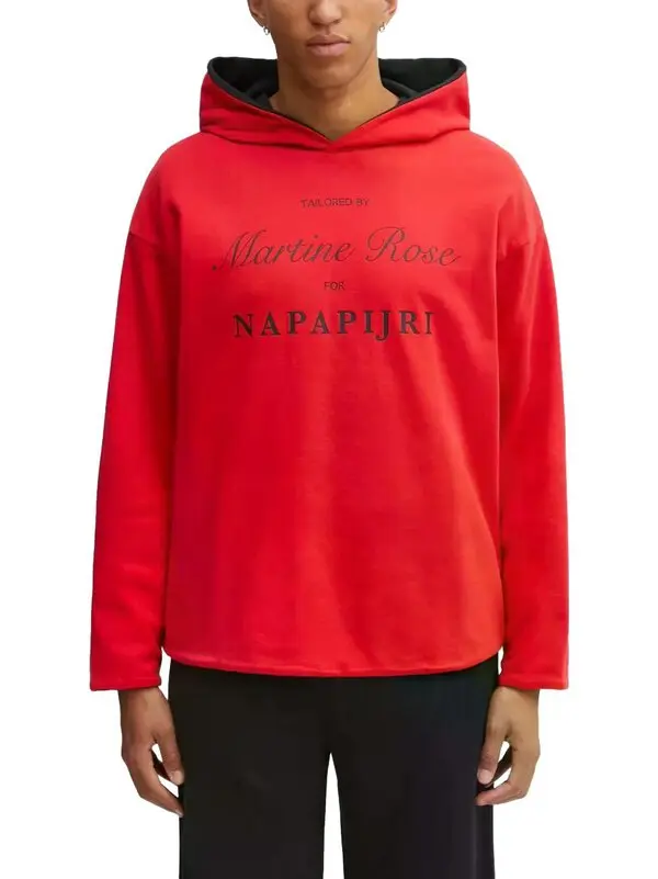 NAPAPIJRI Hooded Logo Sweater - Red