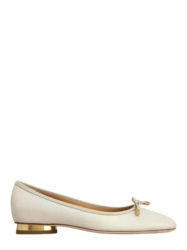 TOD'S Bow-detail Ballet Flats - Neutrals