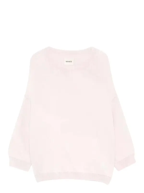 Khaite Sabina Long-sleeve Sweater - Pink