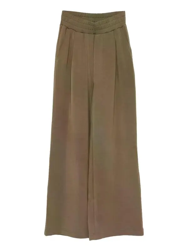 Varley Wide Leg Performance Trousers - Brown