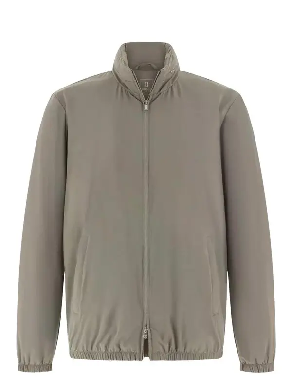 Boggi Milano Zip-fastening Technical Bomber Jacket - Grey