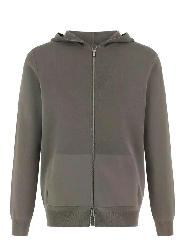Boggi Milano Full-zip Raglan Jumper - Grey