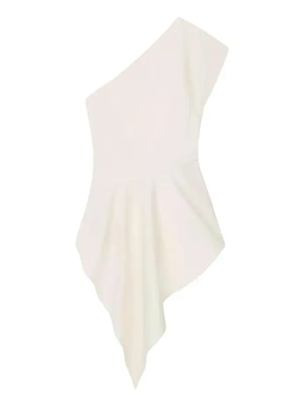 AERON One-shoulder Drape Top - Neutrals