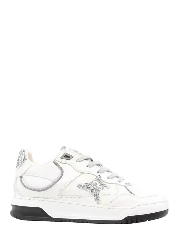 AMA-BRAND Star-appliqué Sneakers - White
