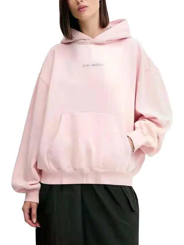 P.E Nation Logo-print Hoodie - Pink