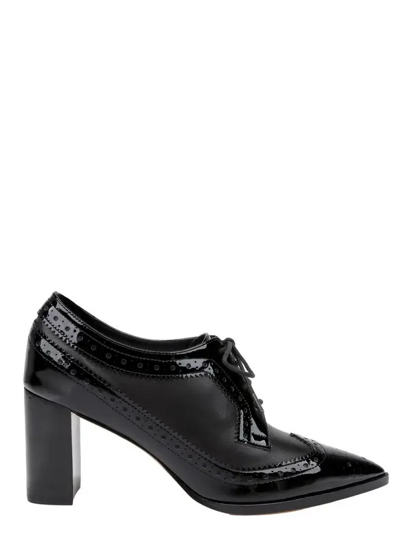 L'Agence Elodie Leather Oxford Pump - Black Patent