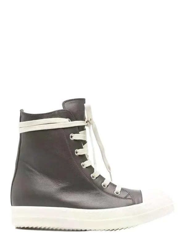 Rick Owens High-top Lace-up Sneakers - Brown