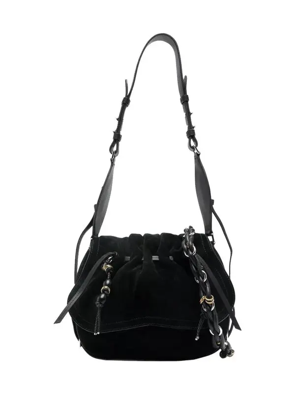 Isabel Marant Suede Shoulder Bag - Black