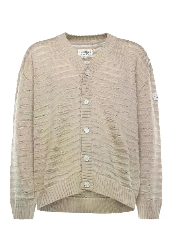 MAISON MARGIELA Button Knitted Sweater - Neutrals