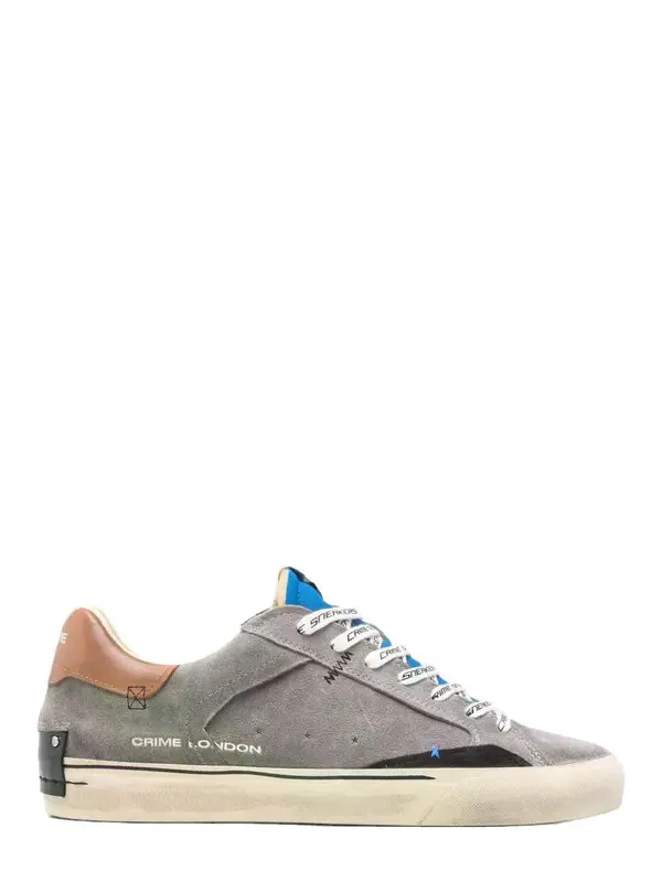 CRIME LONDON Laced Panelled Sneakers - Grey
