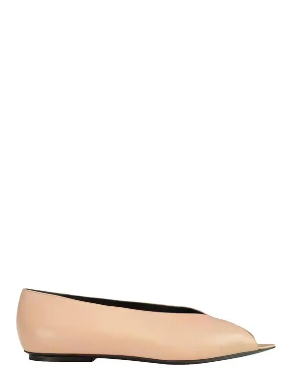 SERGIO ROSSI Beak Open-toe Pumps - Neutrals