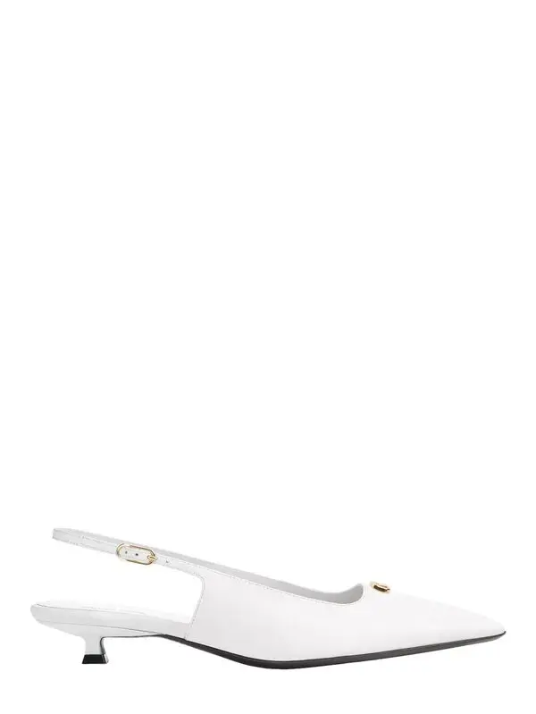 SERGIO ROSSI Square-toe Sandals - White
