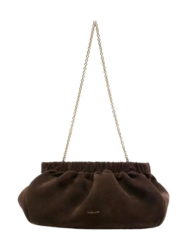 DEMELLIER Miami Suede Clutch - Brown