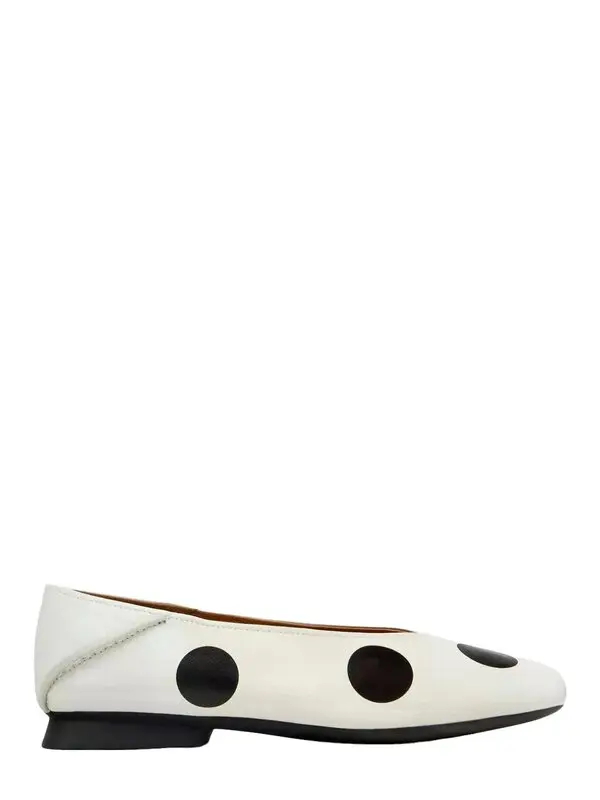 Camper Casi Myra Polka-dot Ballet Flats - White