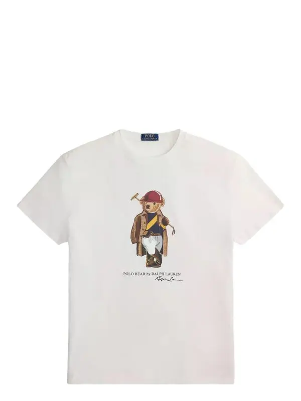 Polo Ralph Lauren Signature Polo Bear Motif-print Graphic T-shirt - White