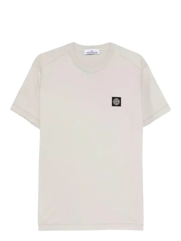 Stone Island Logo-patch T-shirt - Neutrals