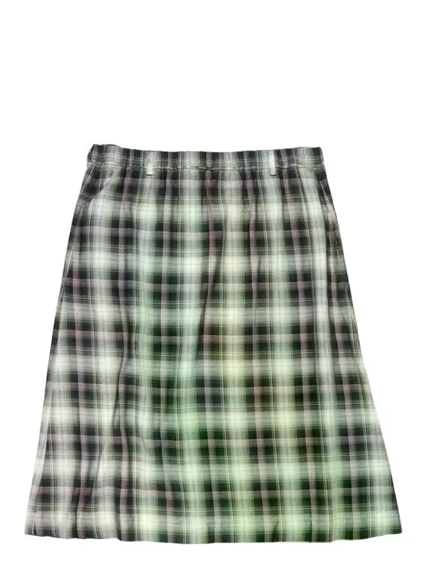 Acne Studios Plaid Midi Skirt - Black