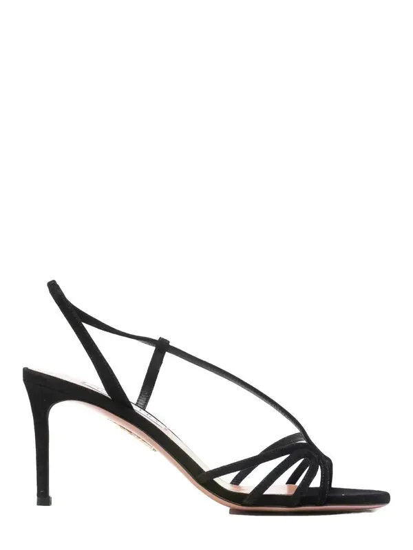 AQUAZZURA Talk To Me Slingback Sandals - Black