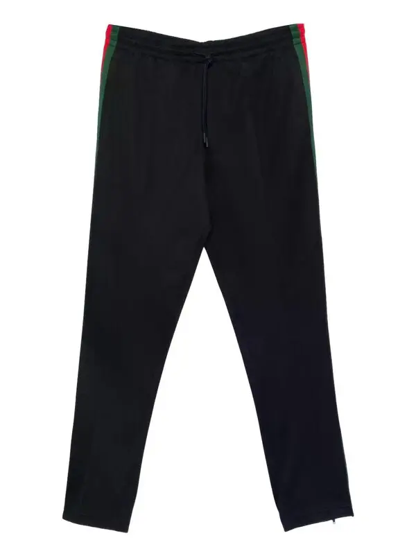 Gucci Stripe Drawstring-fastening Track Pants - Blue