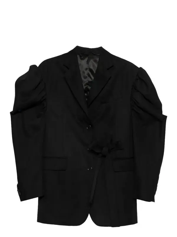 Simone Rocha Bow Cut-out Blazer - Black