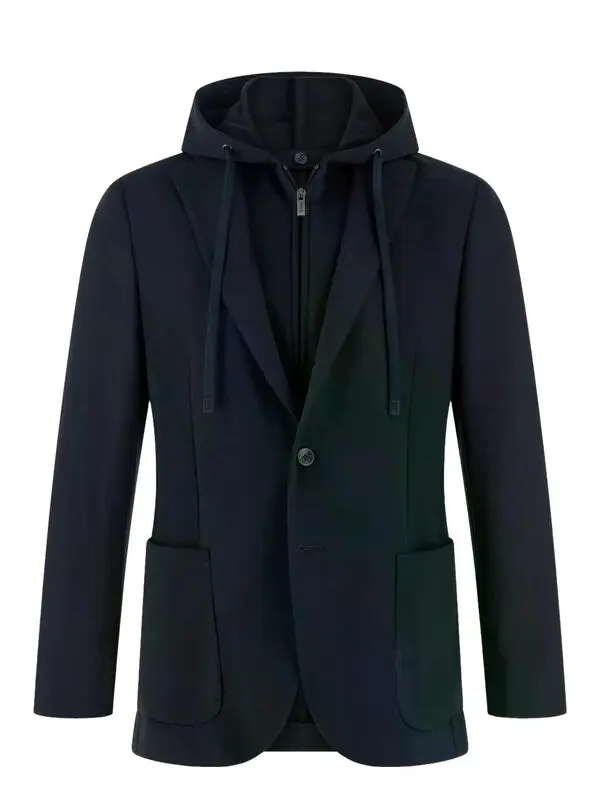 Boggi Milano Hooded Blazer - Blue