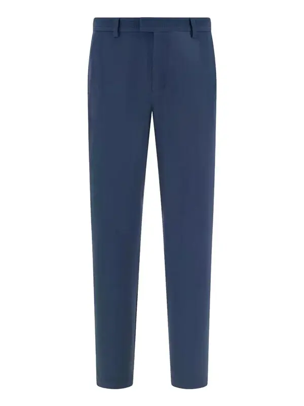 Boggi Milano Stretch Diagonal Pocket Trousers - Blue