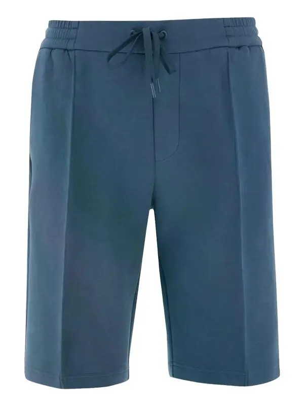 Boggi Milano Patch Pocket Bermuda Shorts - Blue