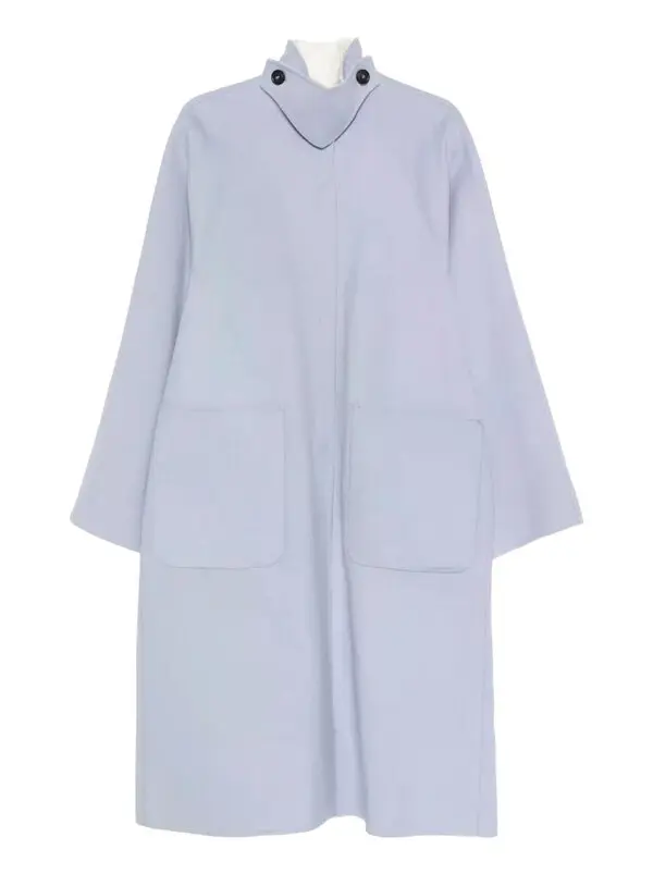 Sportmax Button Pockets Coat - Blue