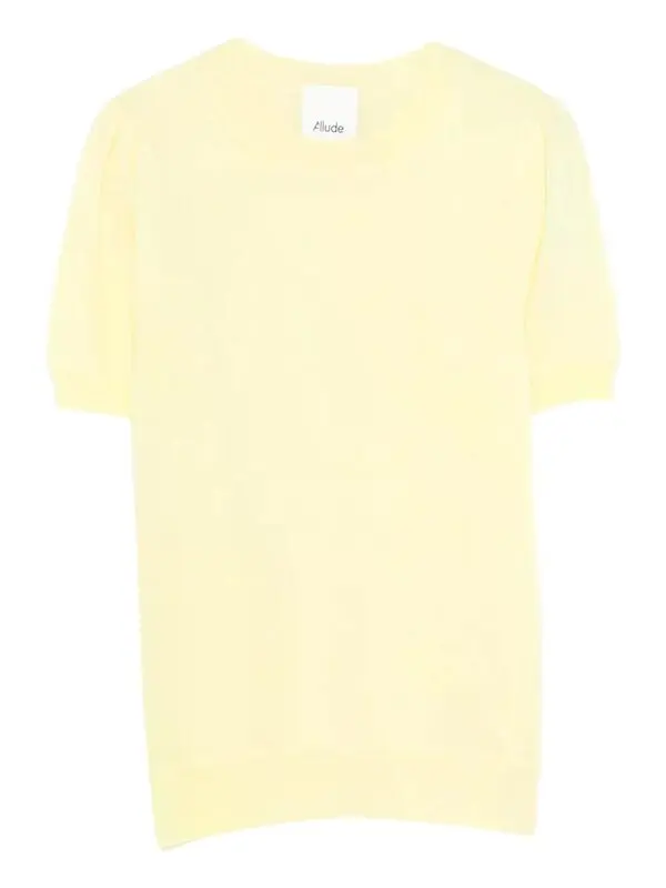 ALLUDE Short-sleeve T-shirt - Yellow
