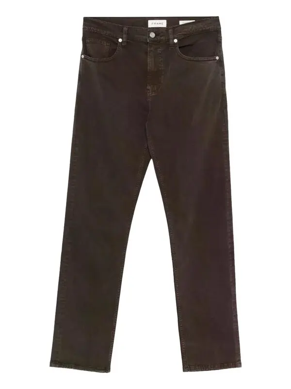 FRAME Modern Straight Trousers - Brown
