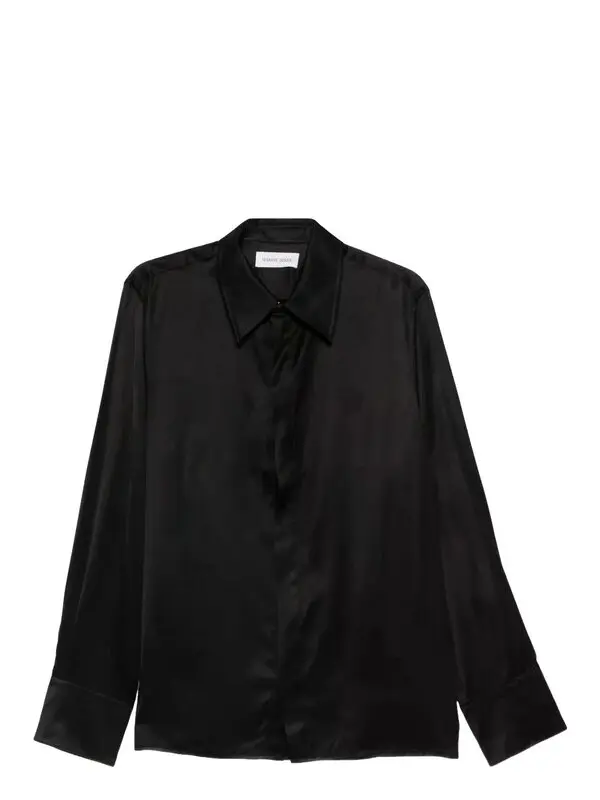 MARINE SERRE Long-sleeved Shirt - Black